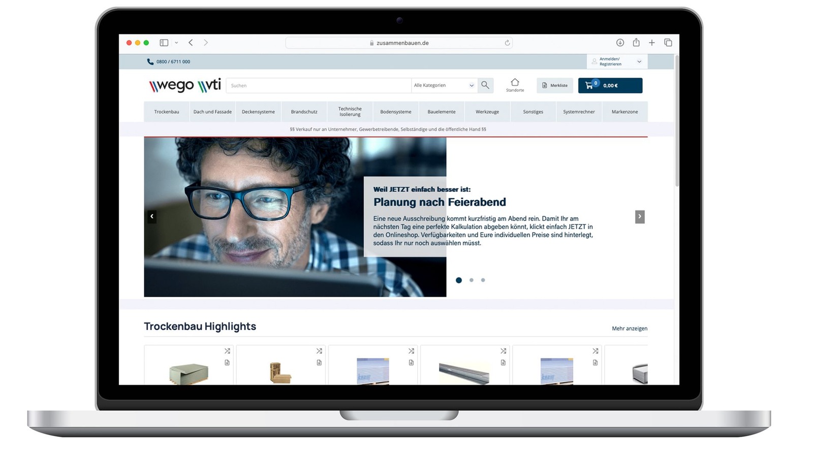 Wego vti mit neuem Profi-Onlineshop